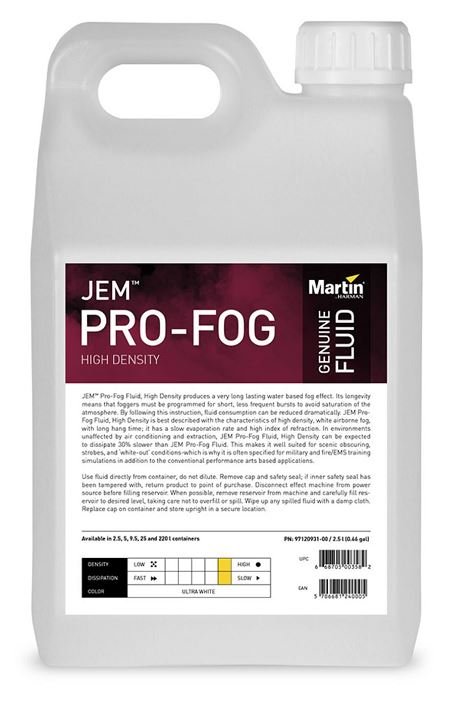 Каталог Martin JEM Pro-Fog Fluid Quick Dissipate 5L жидкость для ...